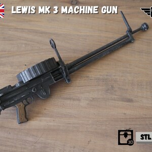 1/4 Scale LEWIS MK3 Machine Gun for Aeromodelling / RC Scale Model ...