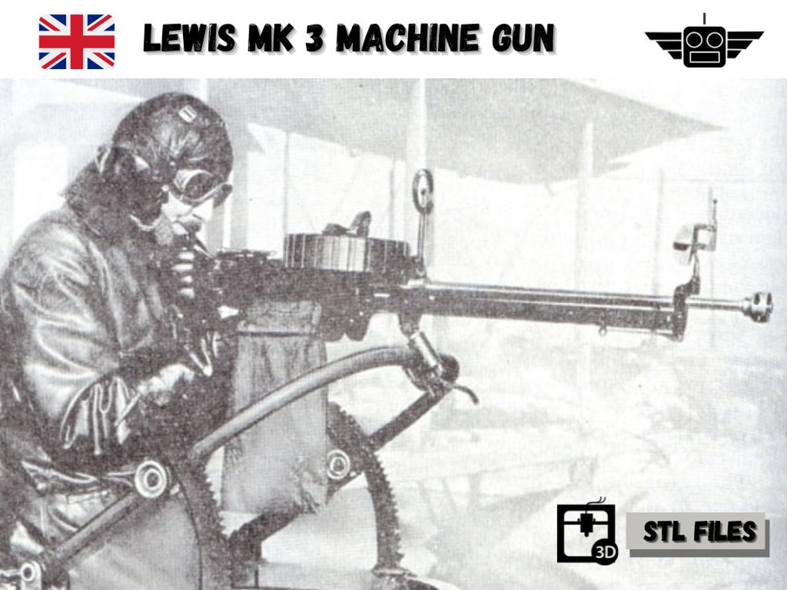 1/4 Scale LEWIS MK3 Machine Gun for Aeromodelling / RC Scale | Etsy