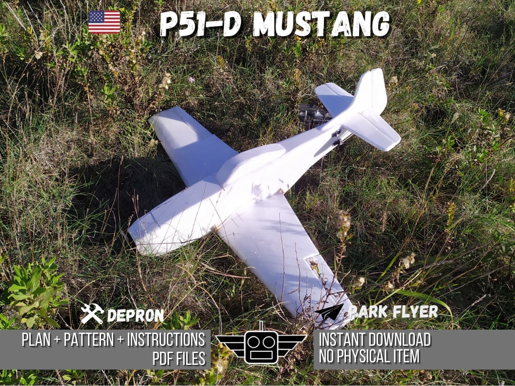 P-51 D Mustang -depron RC Airplane - Parkflyer - Instant Download -PDF ...