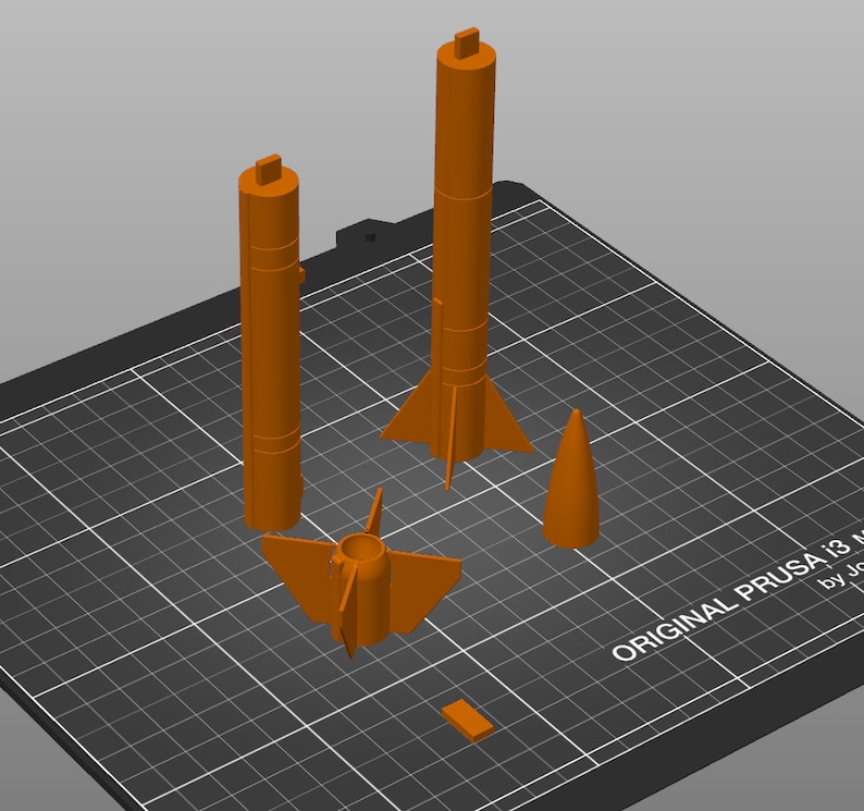 AIM 120 AMRAAM Missile Replica STL Files for 3D Printing (digital ...