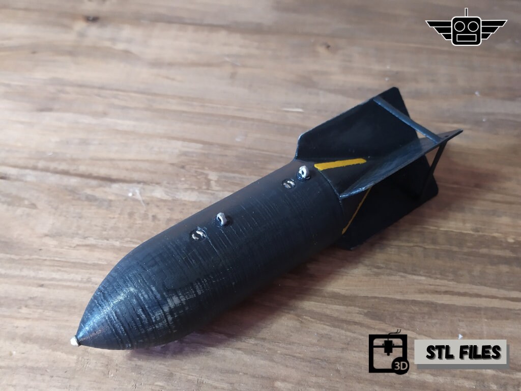 SC 250 Bomb Replica Set for Aeromodelling / RC Scale Model / Stl Files ...