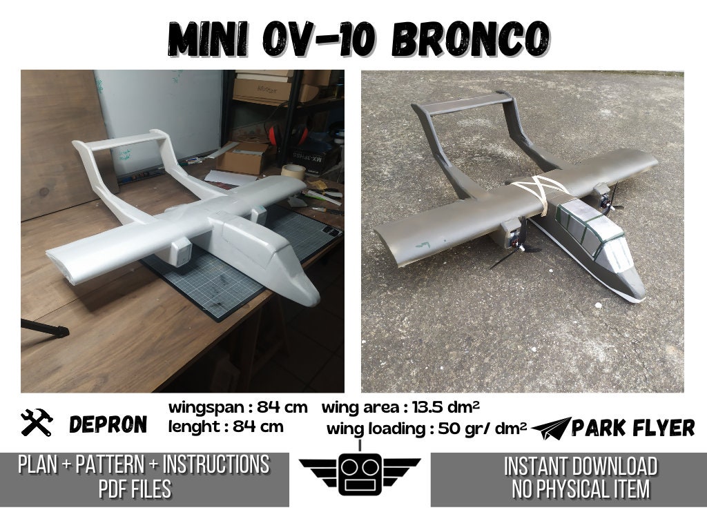 Mini OV-10 Bronco- Depron RC Airplane - PDF Plan and Pattern ...