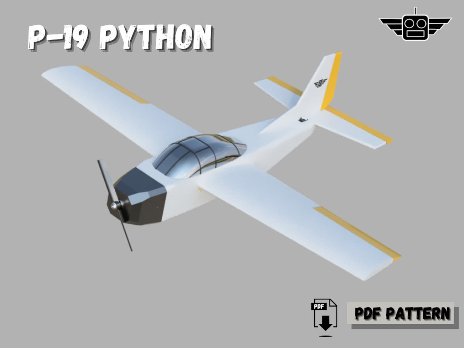 DIY Foam RC Plane - PDF Plan-p19 Python - Instant Download - Etsy