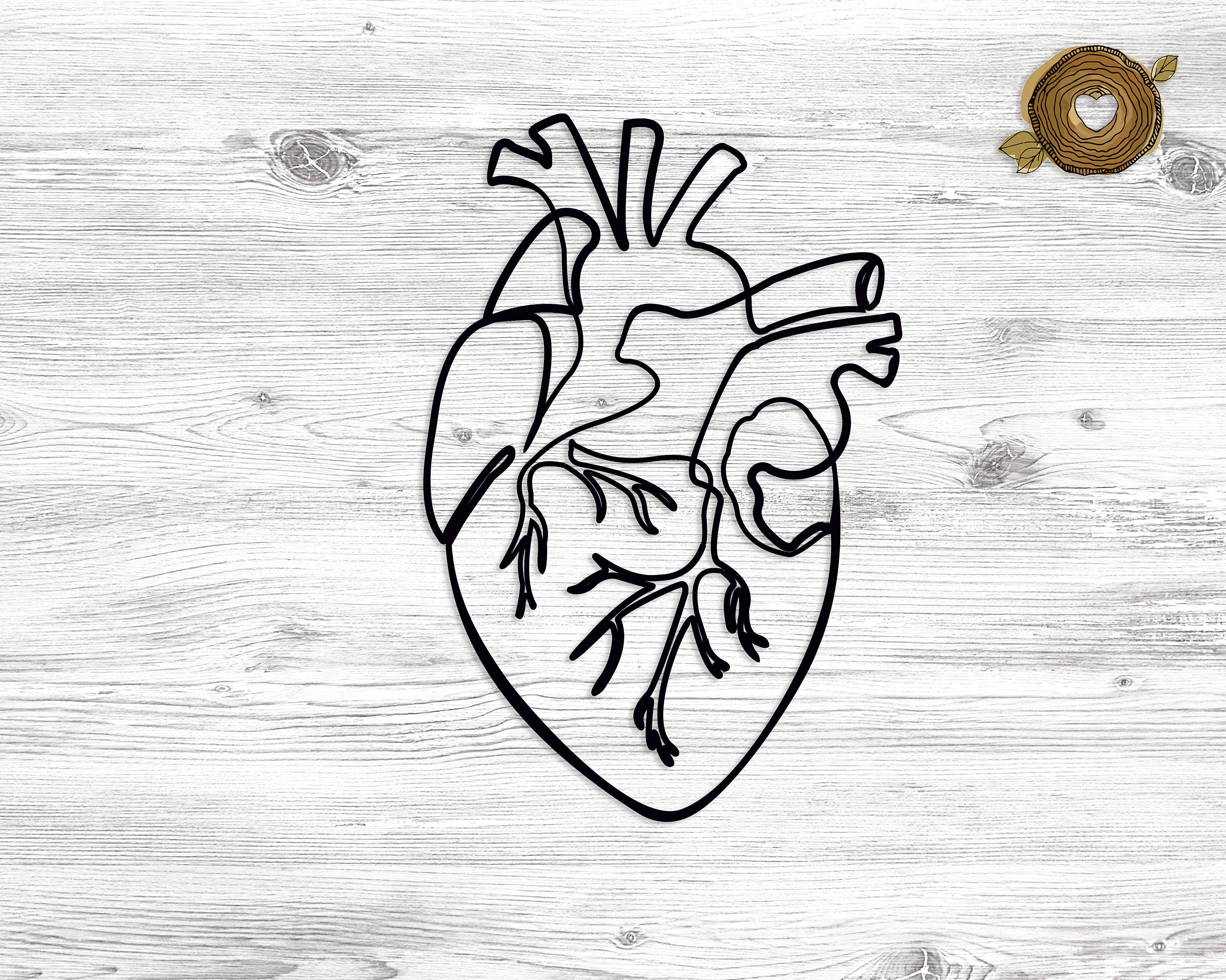 Corazón de panel de pared. Vector dxf cdrsvg CNC archivo | Etsy