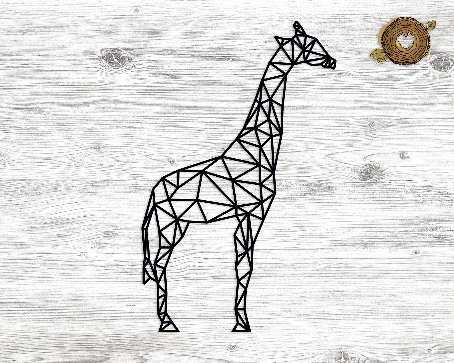 Wall Panel African Giraffe. Vector plans DXF CDR | Etsy