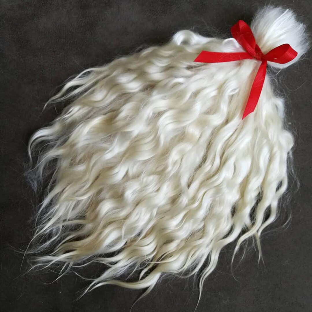 Long Angora Goat Fleece: Washed Doll Hair for Reborn, BJD, OOAK - Etsy