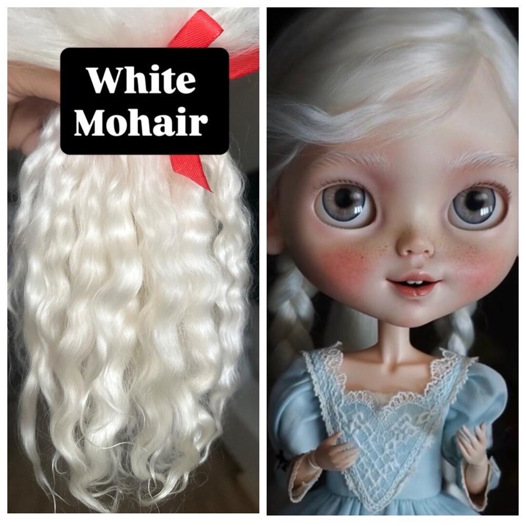 Luxurious Long Angora Goat Fleece - Washed Doll Hair for Reborn, BJD ...