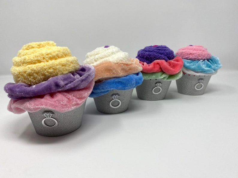 Box of 9 Themed Fuzzy Sock Cupcakes With Scrunchies. Birthday Gift, Get ...