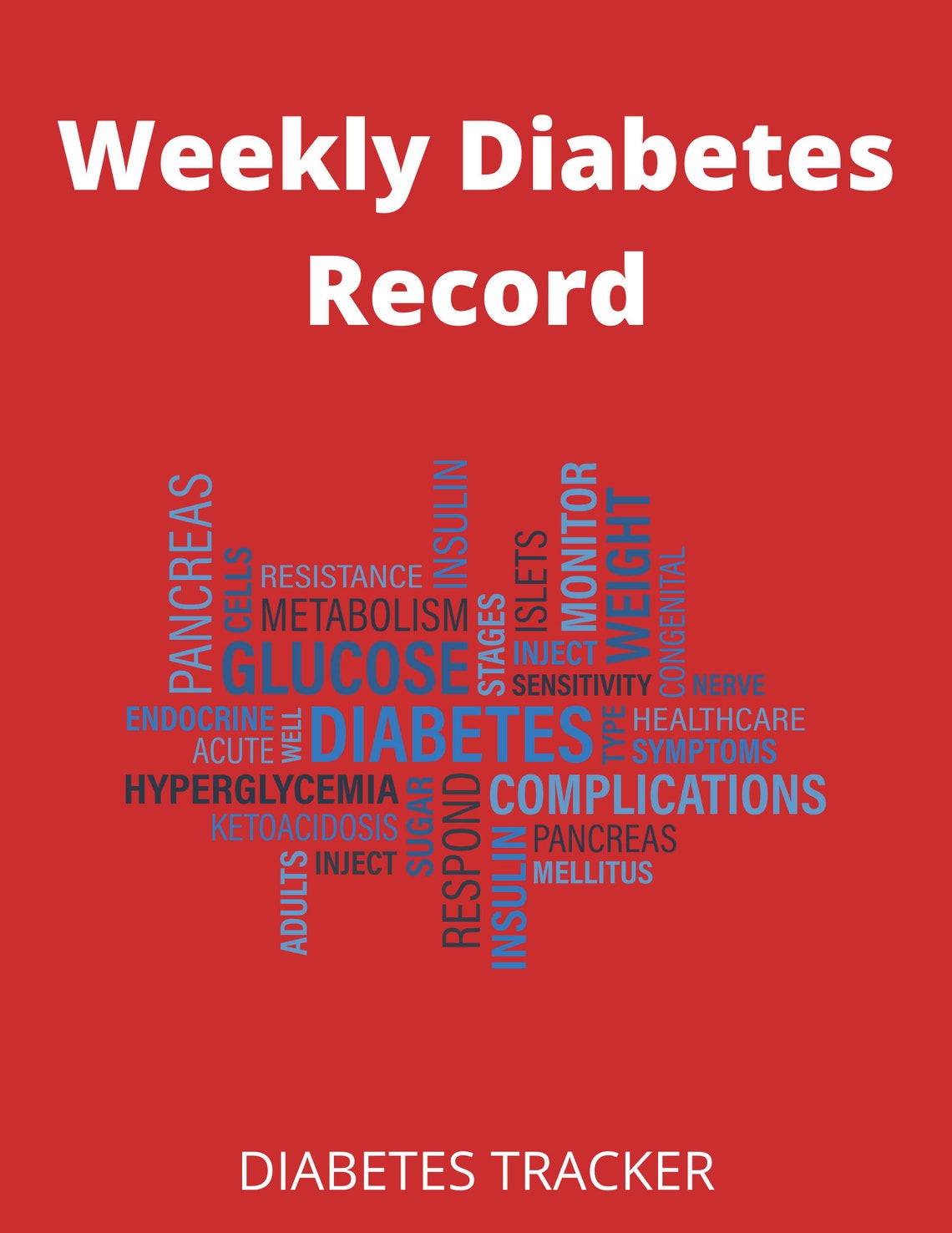 Diabetes Tracker,weekly Diabetes Record,diabetes Log,pdf,instant ...