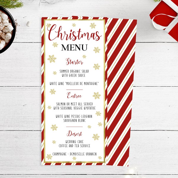 Christmas Menu Nutcracker - Etsy