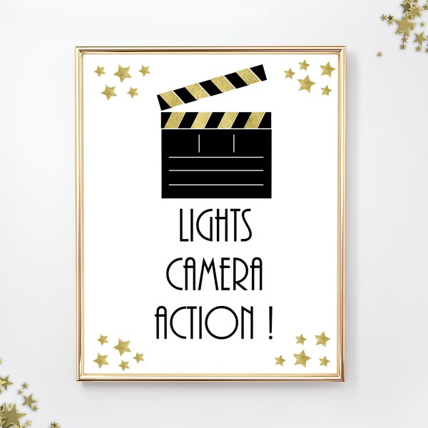 Lights Camera Action - Etsy
