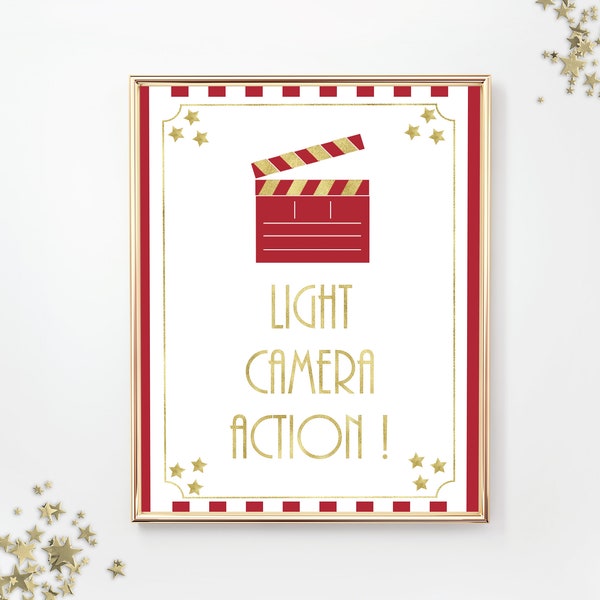 Lights Camera Action - Etsy