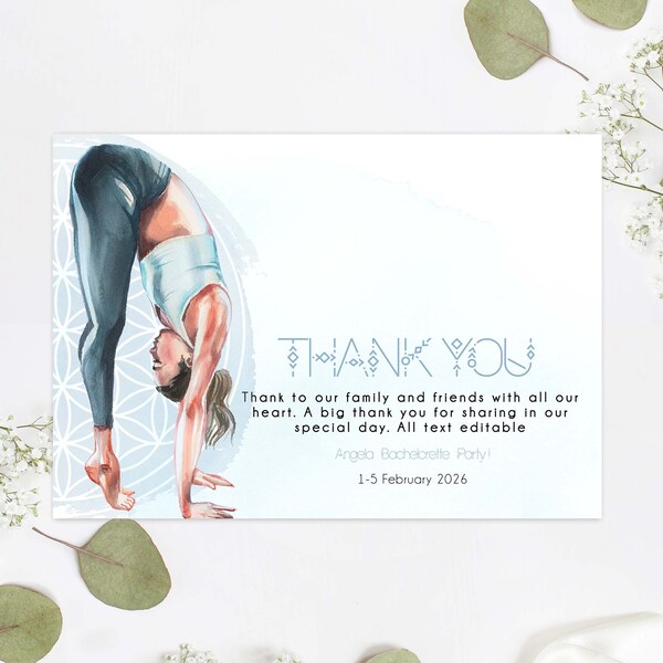 Yoga Note Cards - Etsy