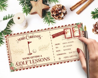 Golf Lessons Voucher - Etsy