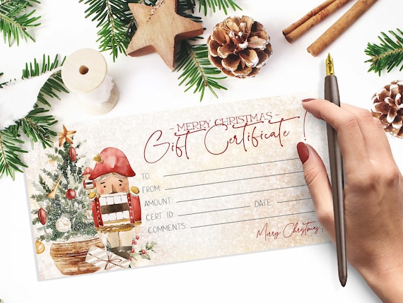 Cute Gift Certificate Template