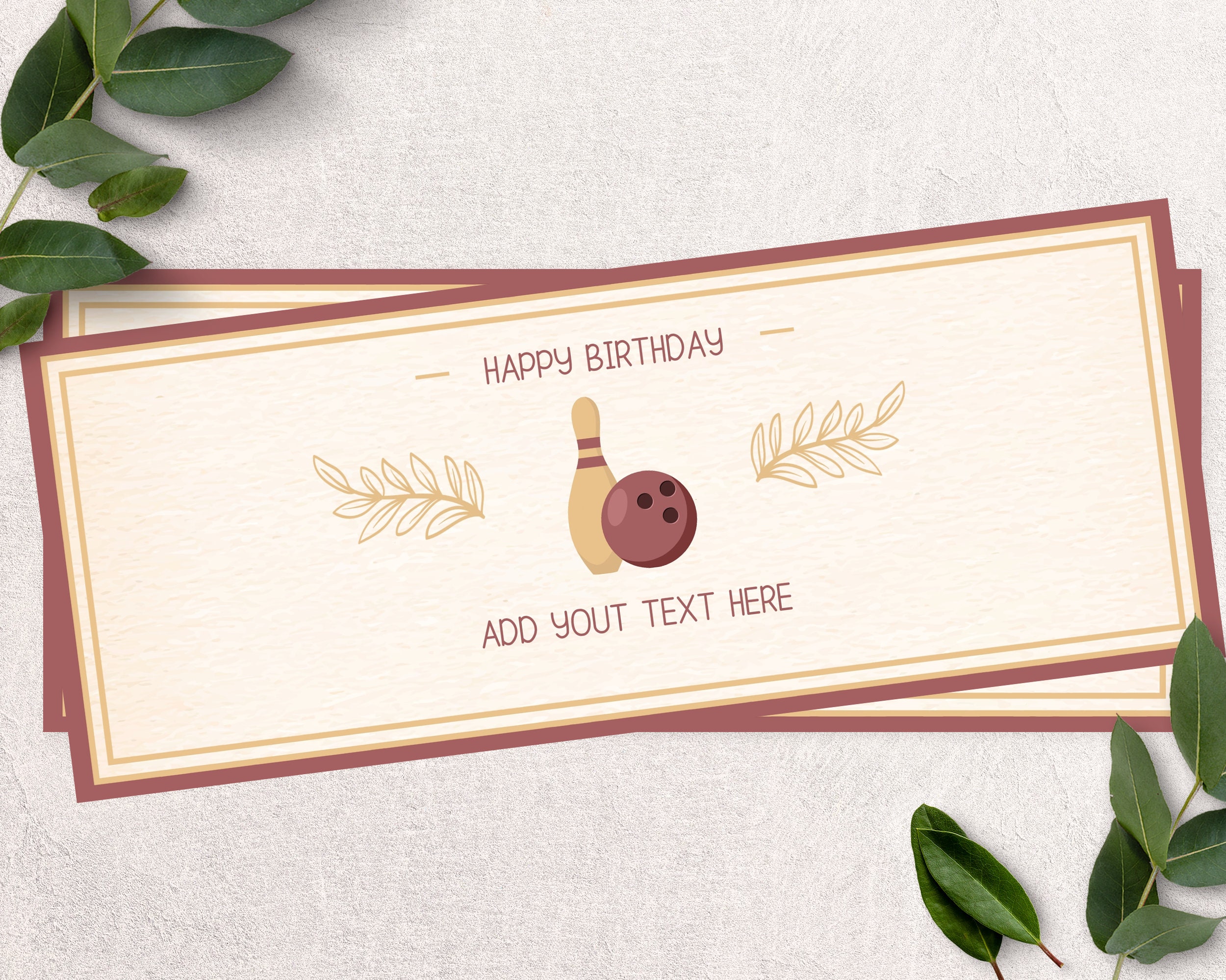 Printable bowling game ticket Printable bowling gift sport | Etsy