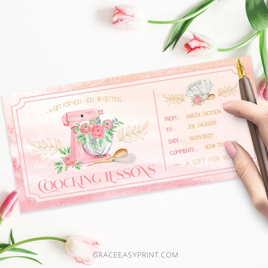 Cooking Class Voucher, Master Class Voucher ,pastry Class , Cooking ...