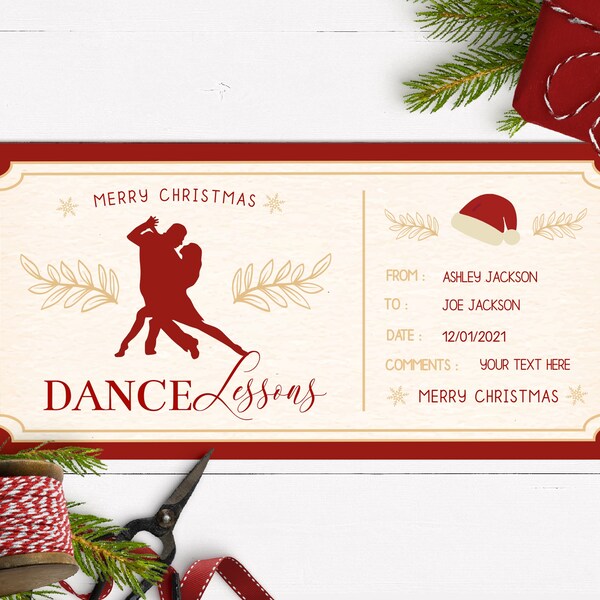 Dance Lesson Certificate - Etsy