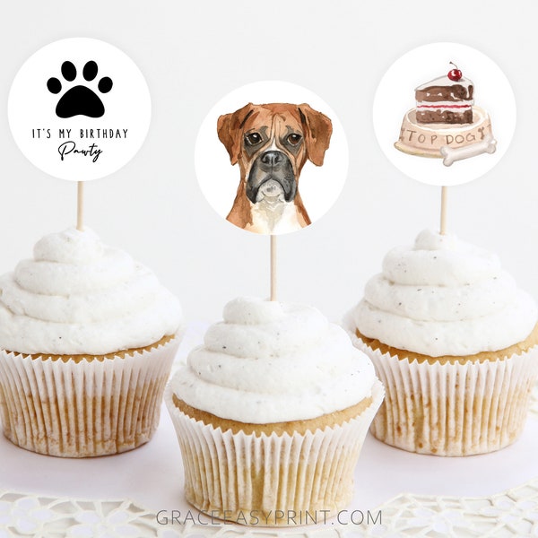 Boxer Cake Topper - Etsy