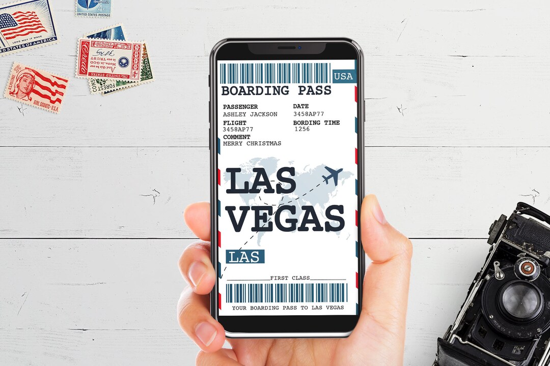 FAKE AIRPLANE TICKET Virtual Boarding Pass Boarding Pass - Etsy
