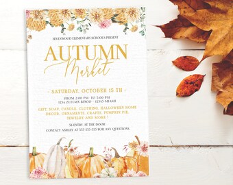 Editable and Printable Fall Pumpkin Patch Event Flyer and Yard - Etsy