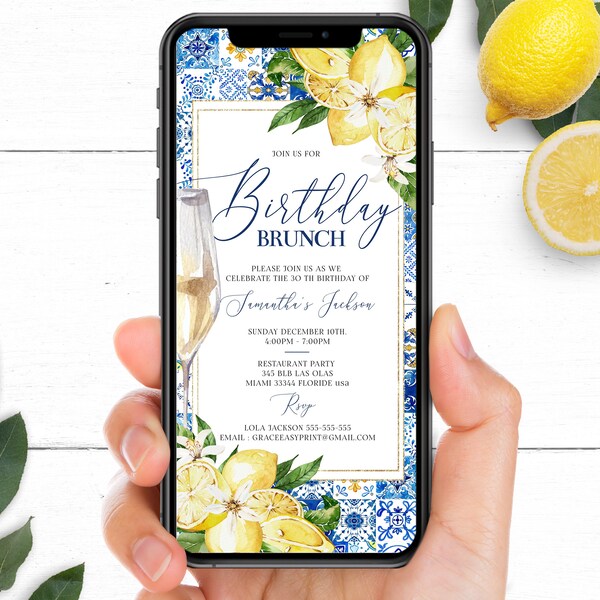 Brunch Invitation - Etsy