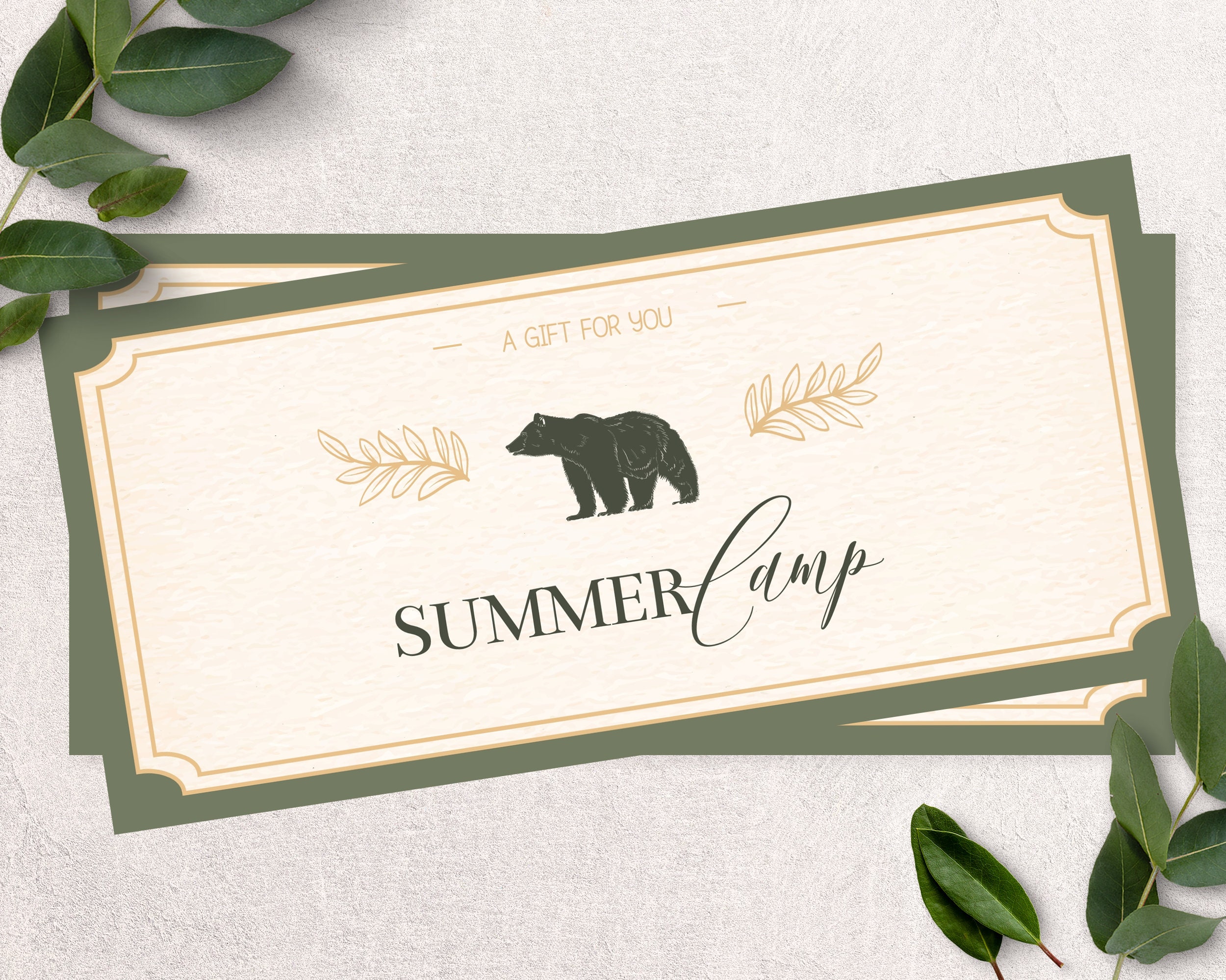 Summer camp Ticket Voucher Surprise Activity travel gift | Etsy