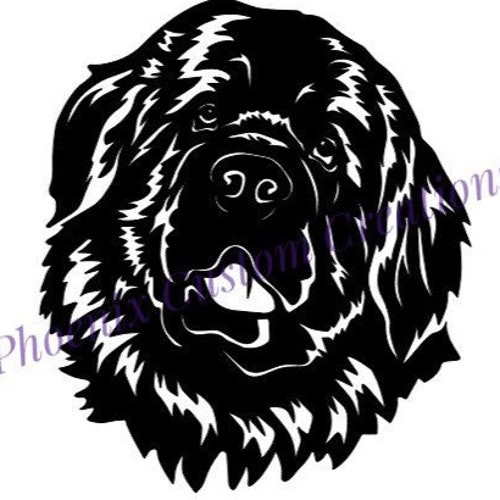 Newfoundland on Board Car Window Sticker Landseer Newfie - Etsy
