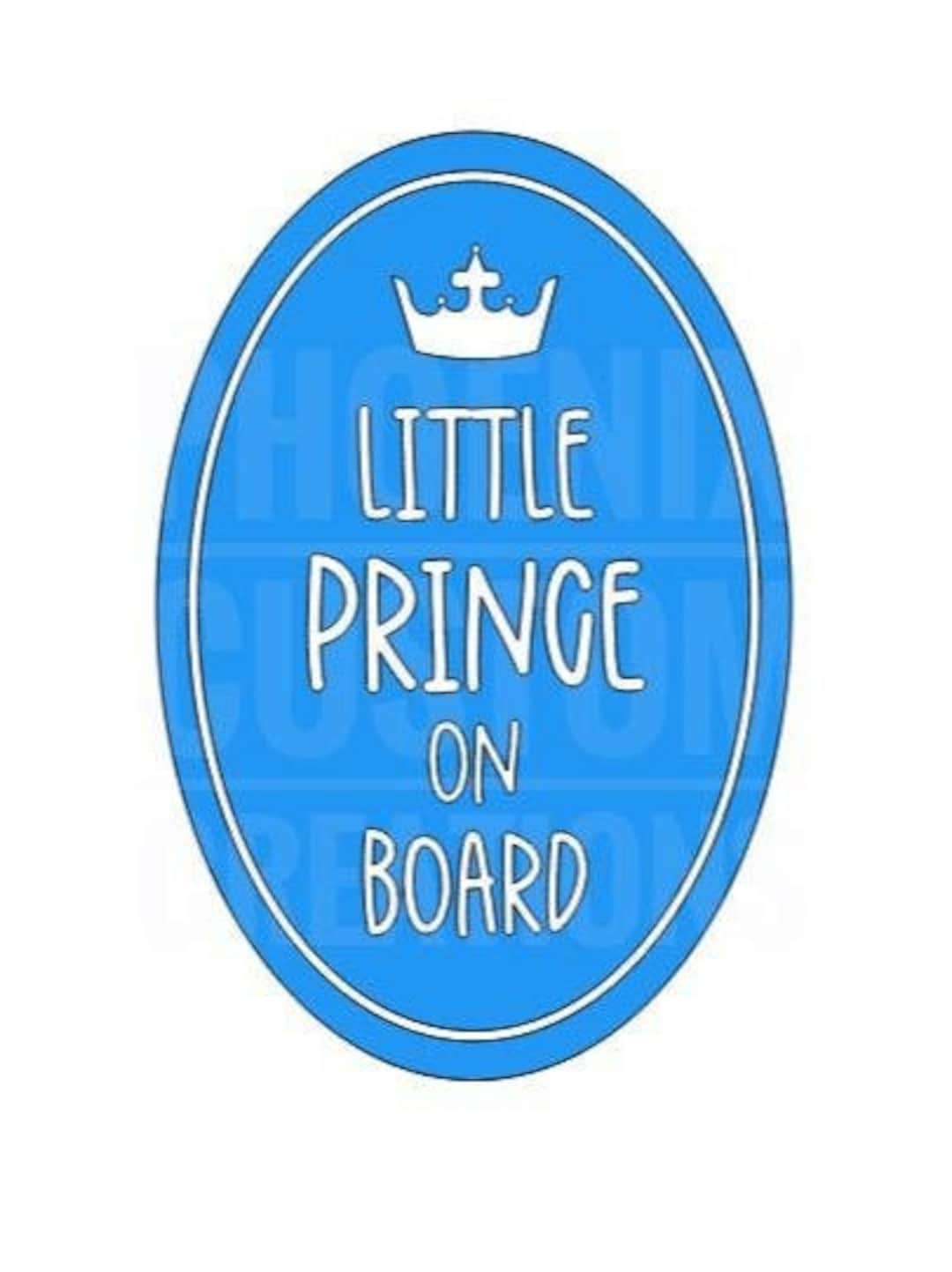Little Prince on Board Car Window Decal - Etsy