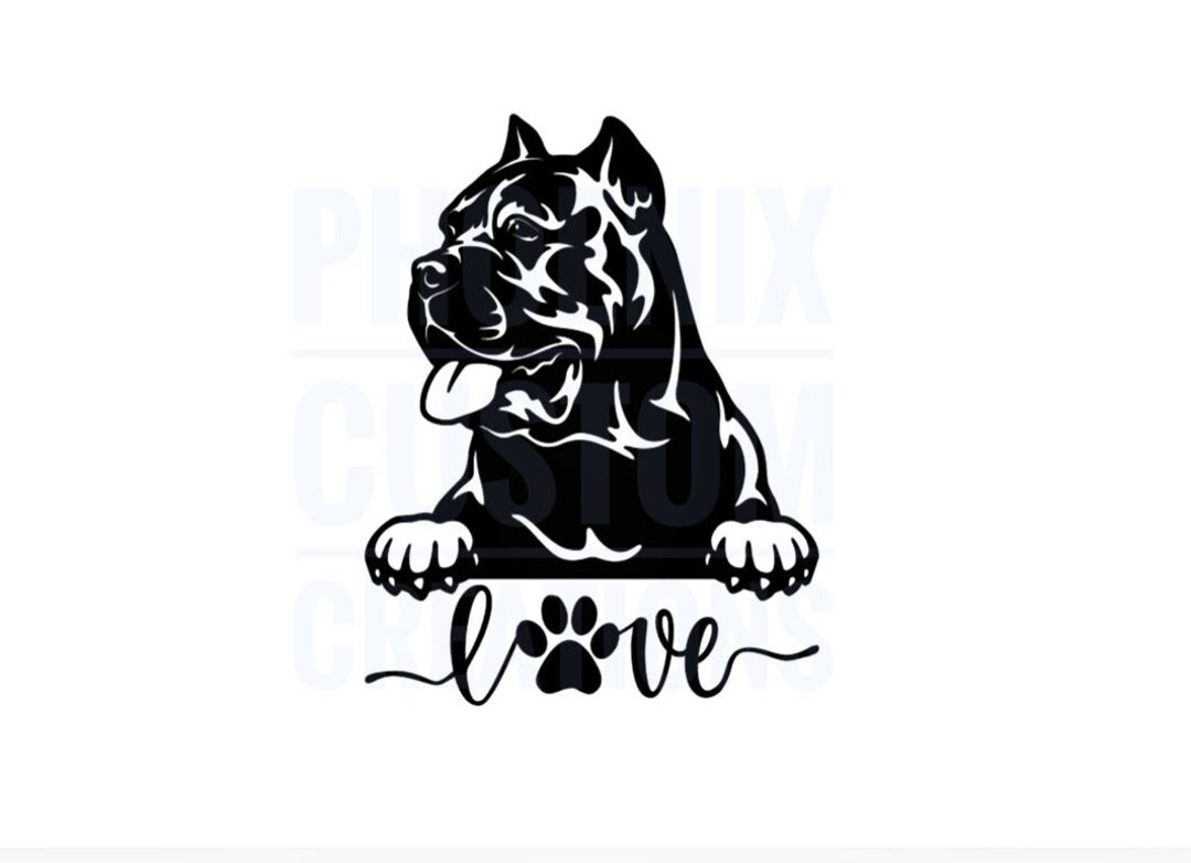 Cane Corso Love Car Decal - Etsy