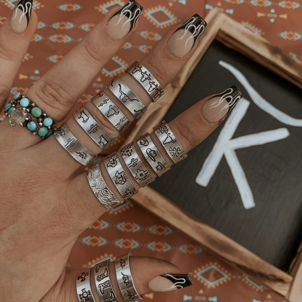 Western Rings - Etsy