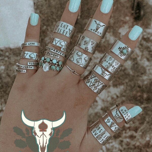Western Rings - Etsy