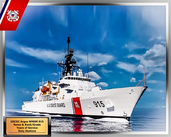 USCGC Argus Offshore Patrol Cutter WMSM-915 US Coast | Etsy Nederland