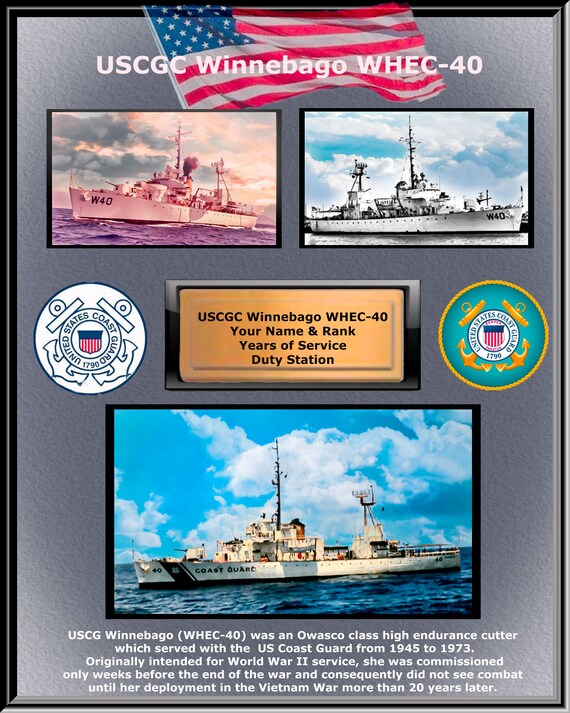 Coasties. US Coast Guard Cutter A Custom Personalized Photo USCGC ...