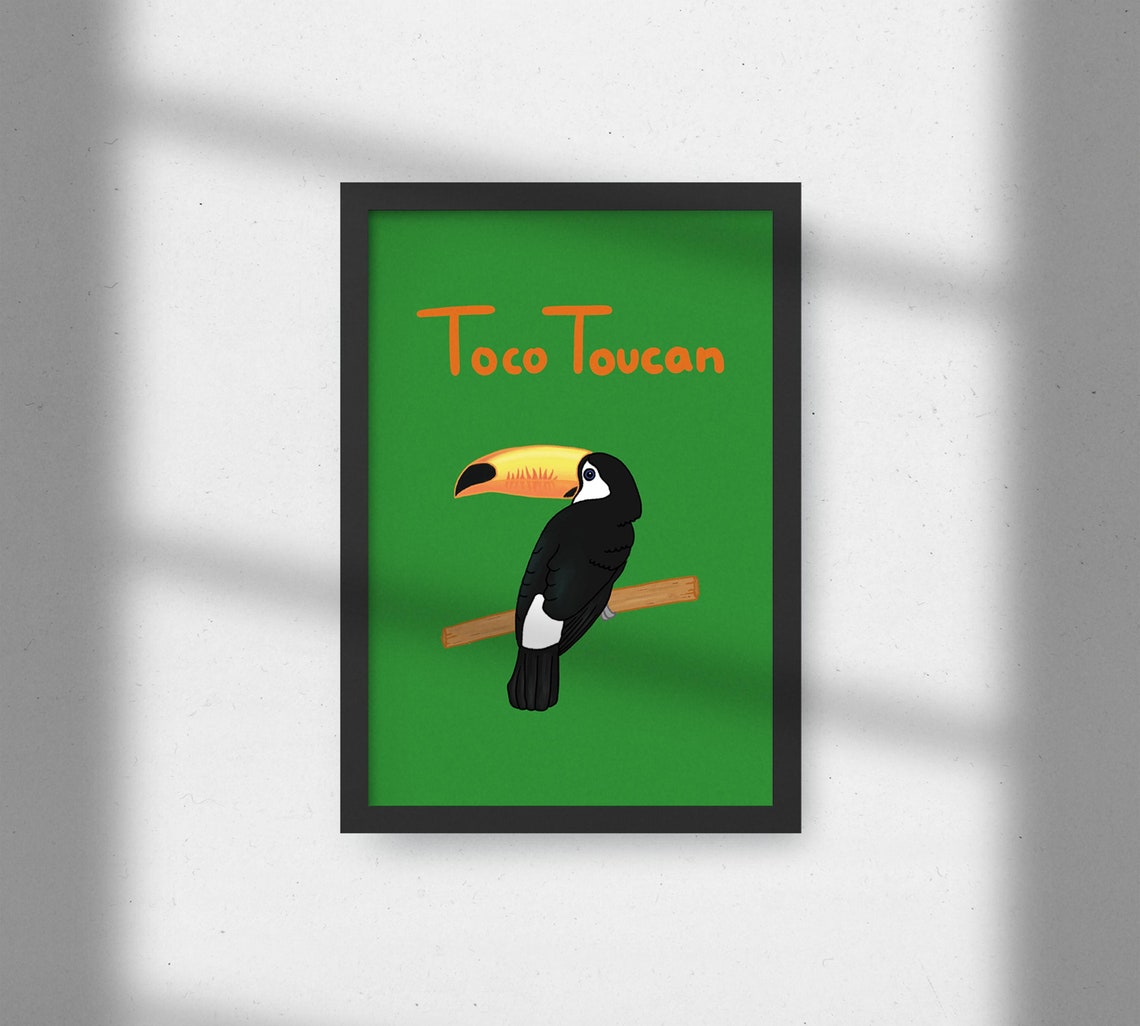 Wall Art Print Bird Poster Digital Download 5x7 8x10 - Etsy