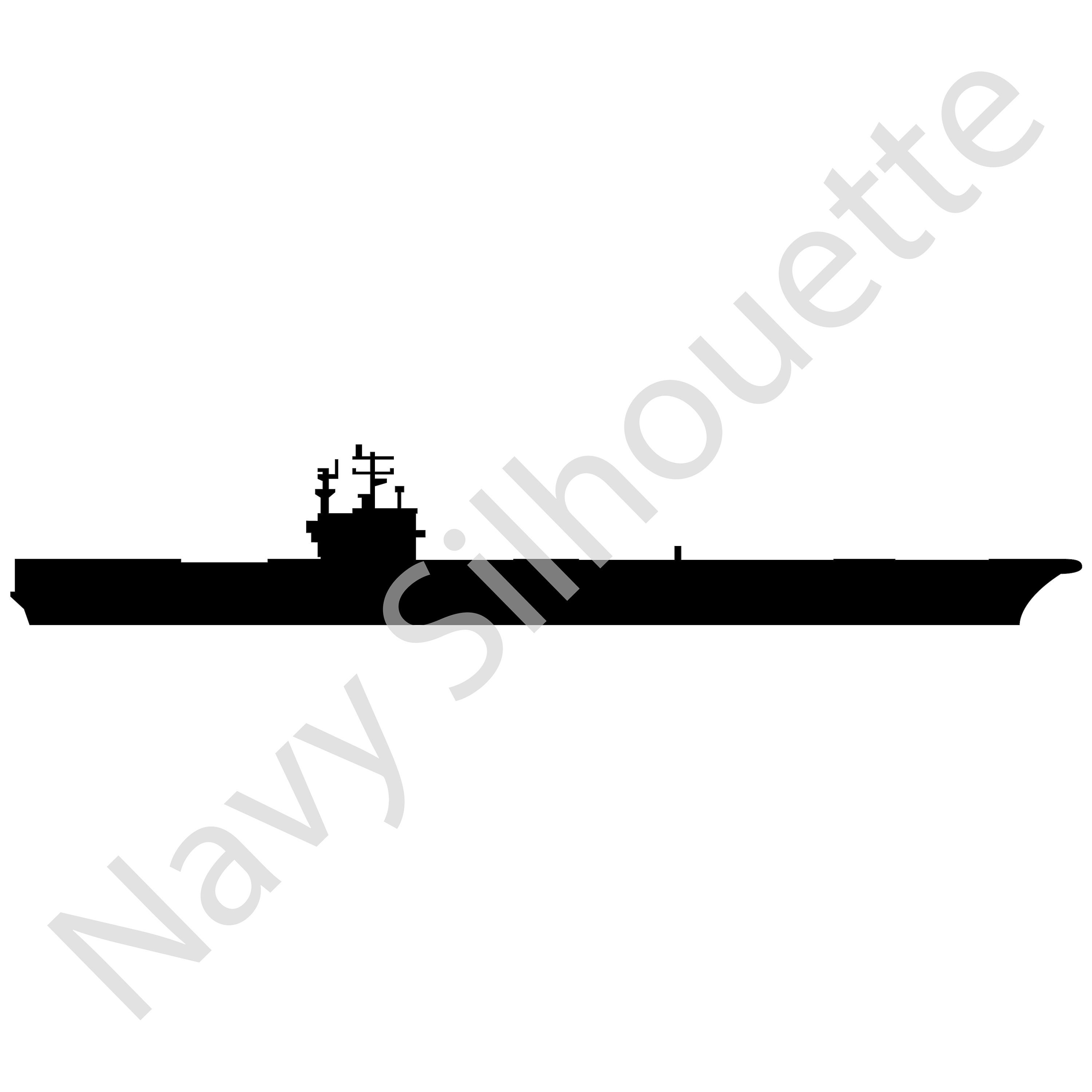 Download: Nimitz Class Aircraft Carrier Silhouette .svg .jpg .gif - Etsy
