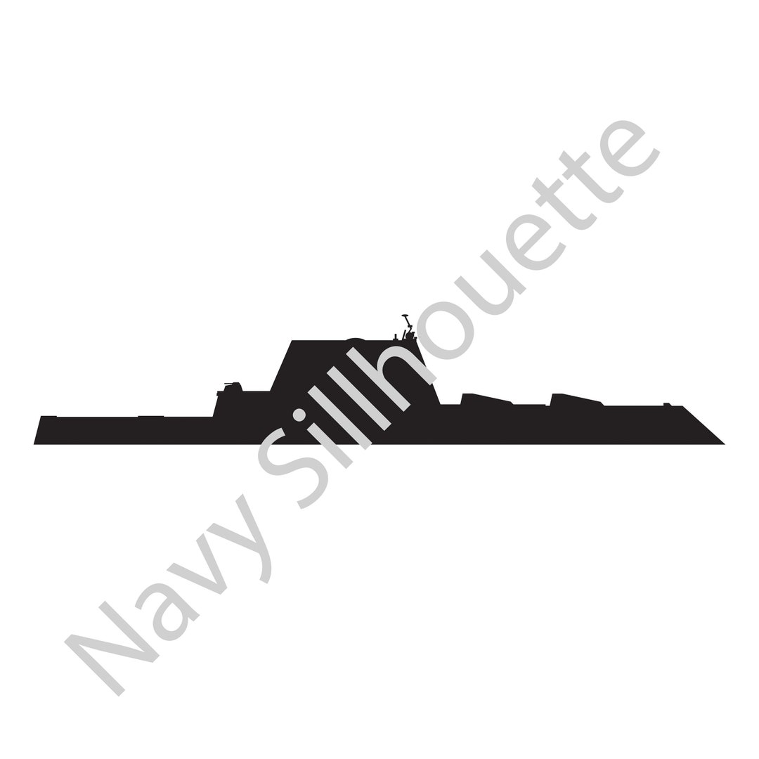 Download: Navy DDG-1000 Class Zumwalt Destroyer Silhouette .svg .gif ...