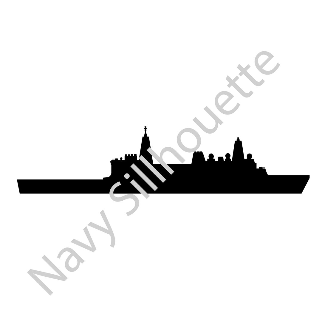 Download: Navy LPD 17 USS San Antonio Silhouette .svg .gif .jpg - Etsy