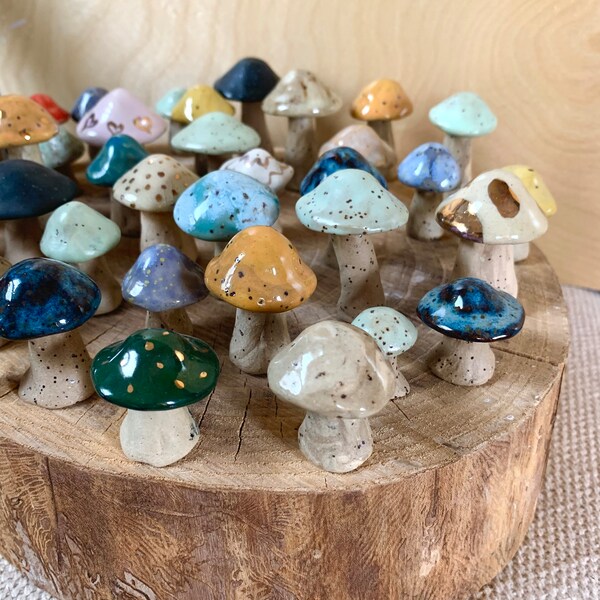 Ceramic Mushrooms - Etsy