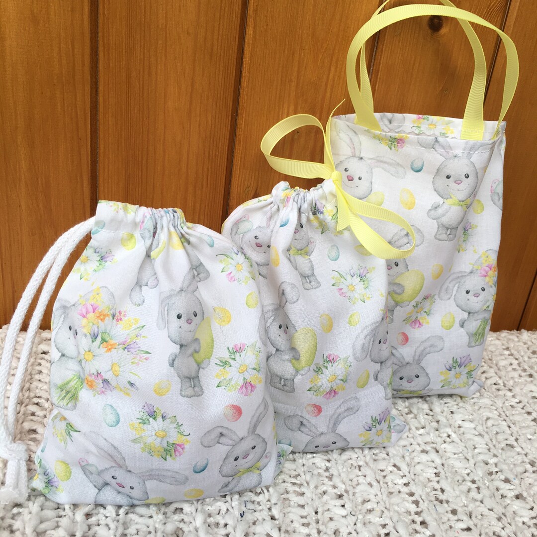 Handmade Easter Gift Bags! Cute Easter Bunnies. Choice of Size & Style ...