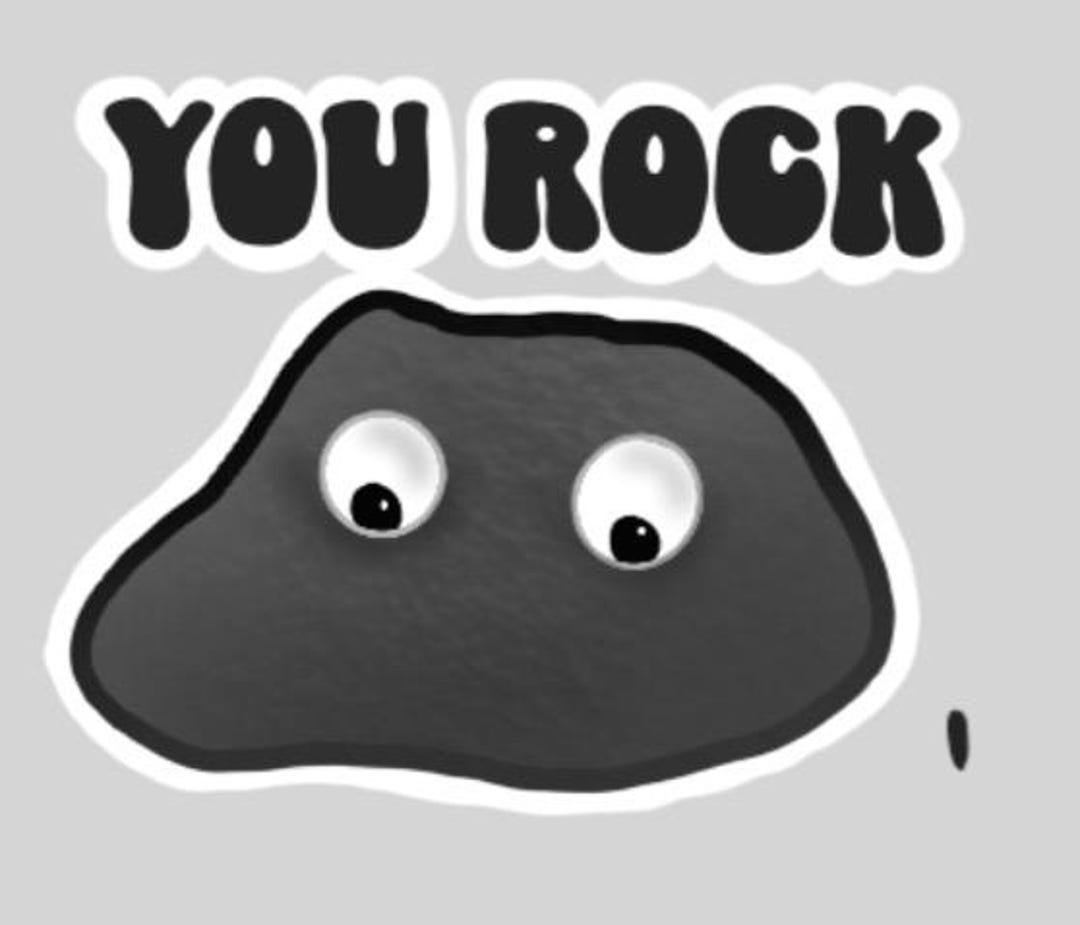 You Rock Googly Eye Rock Stickers - Etsy