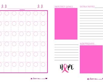 Breast Cancer Journal Pages - Etsy