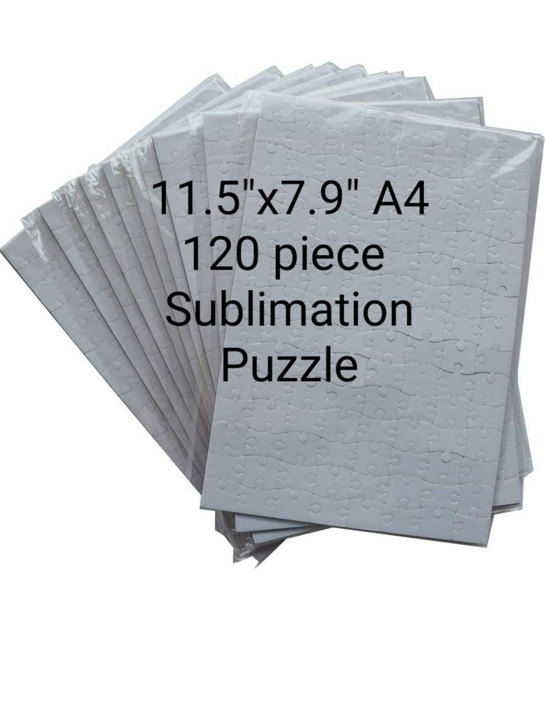 Five Pack of Bagged Sublimation Puzzles: 120 Piece Puzzle Blanks for ...