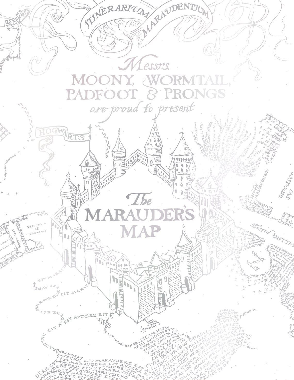 Marauder's Map Harry Potter | Etsy