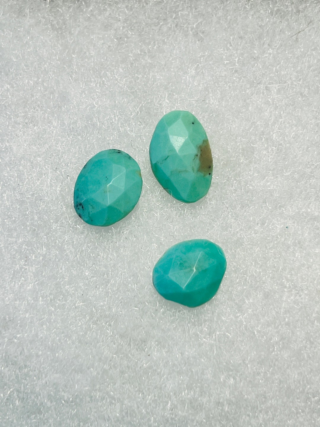 Rose-cut Turquoise Slices, Natural Turquoise, Flat Back, Cabochons - Etsy