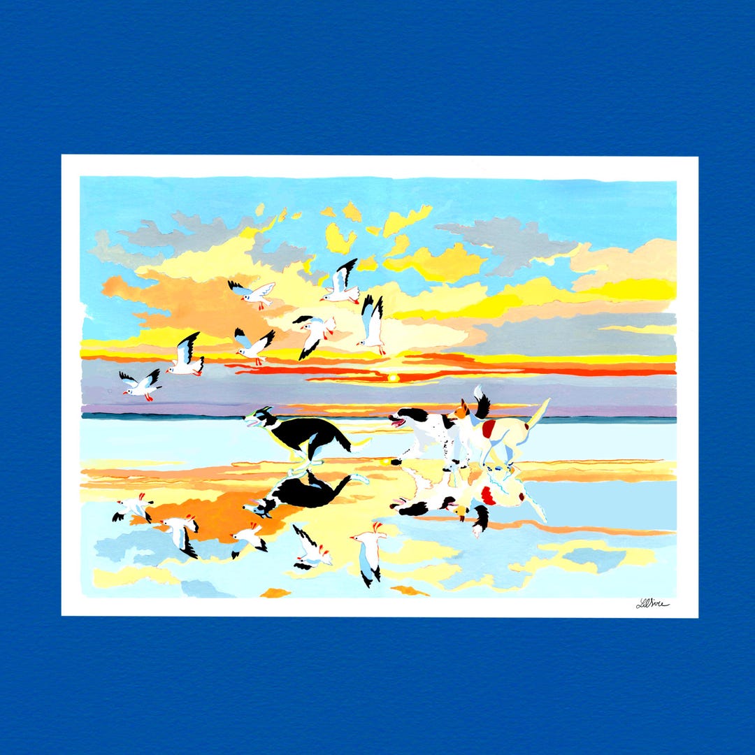 Summer Sun Illustration, Art Print on A4 Paper - Etsy