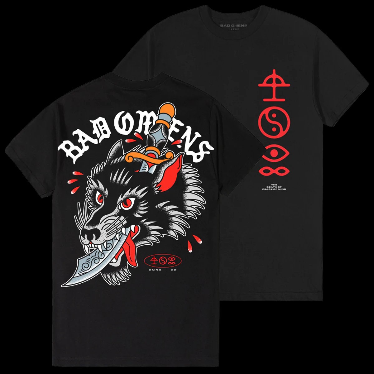 Bad Omens Band Wolf Dagger 2023 Shirt, A Tour Of The Concrete Jungle Tour 2022 2023, Bad Omens ...