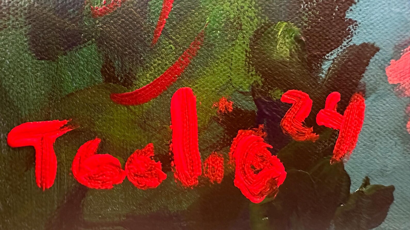 Rose Bill is an Original 2024 Toolio Painting in Vivid Color and ...
