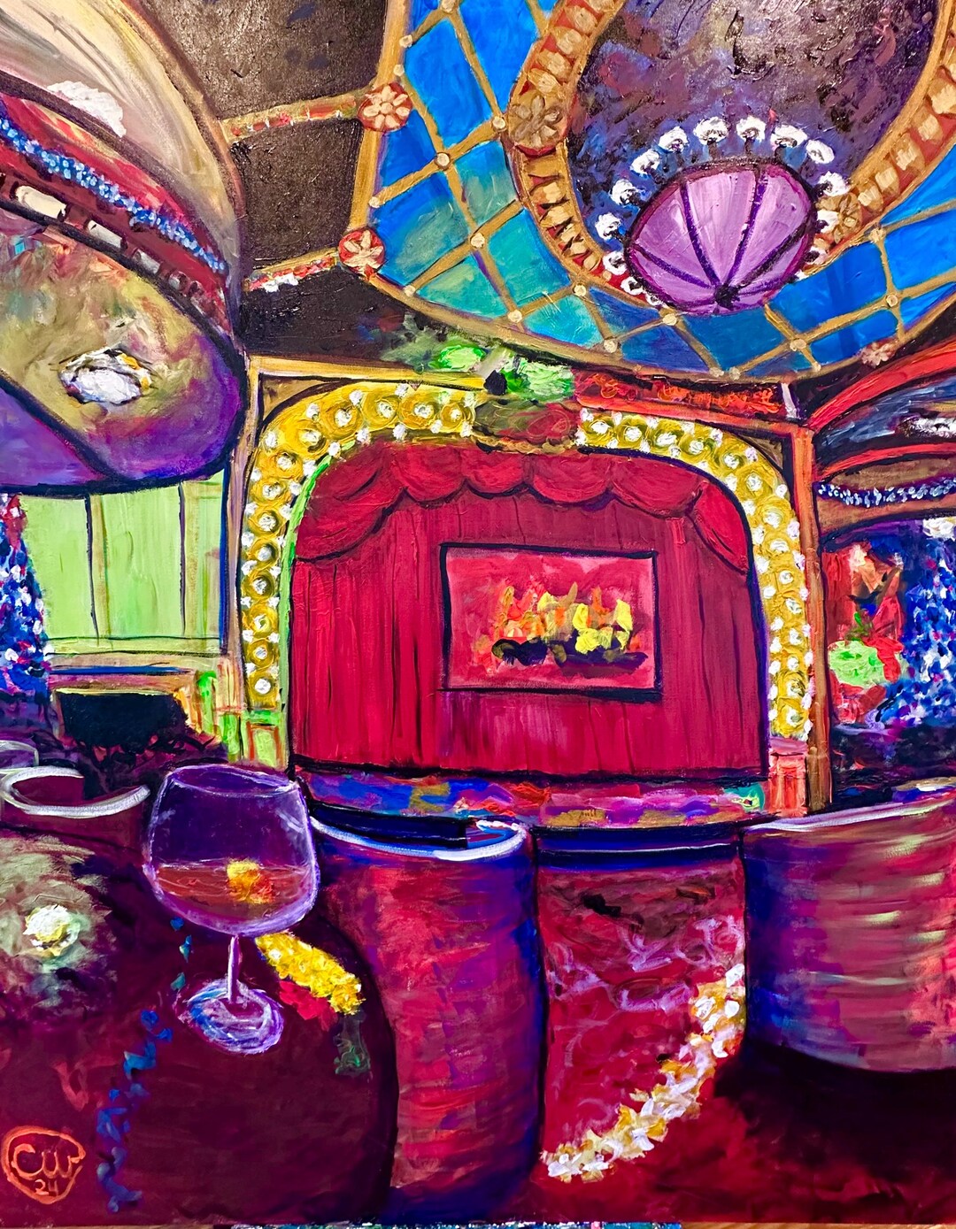 Queen Saloon is a View Into the American Queen Steamboats Grand Saloon ...