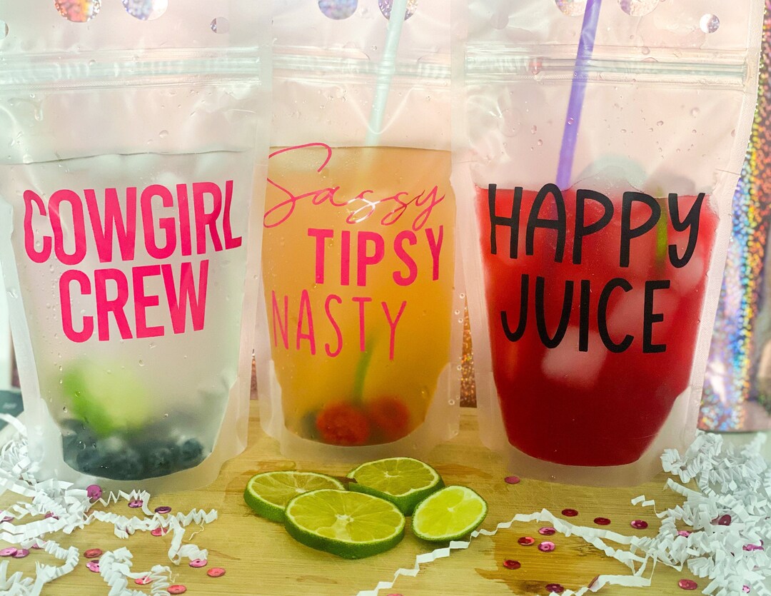 Adult Drink Pouches Personalized Adult Beverage Pouch Girls - Etsy